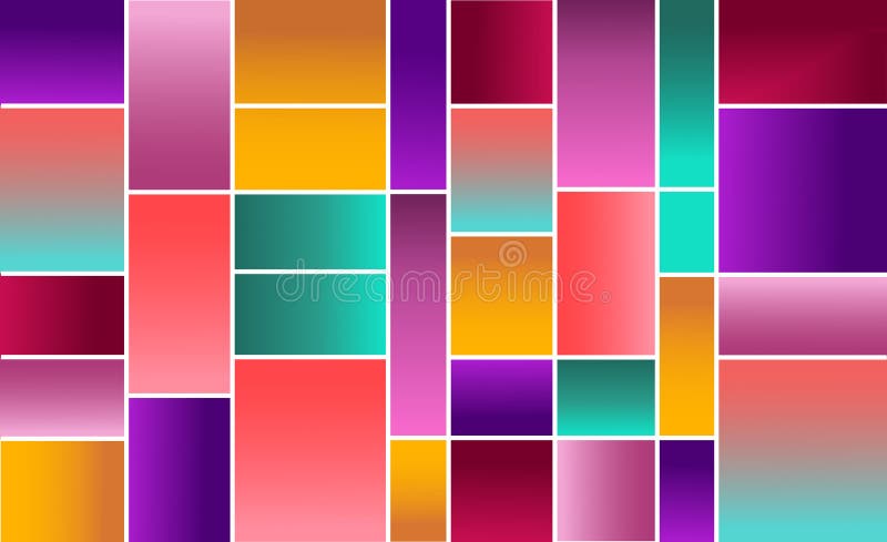 Warm Colorful Gradient Tile Pattern for Interior Wall Decor in Various ...