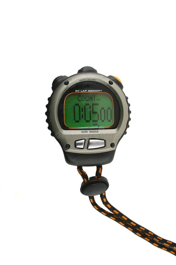 Lighted Stop Watch stock image. Image of clock, measuring - 3527525