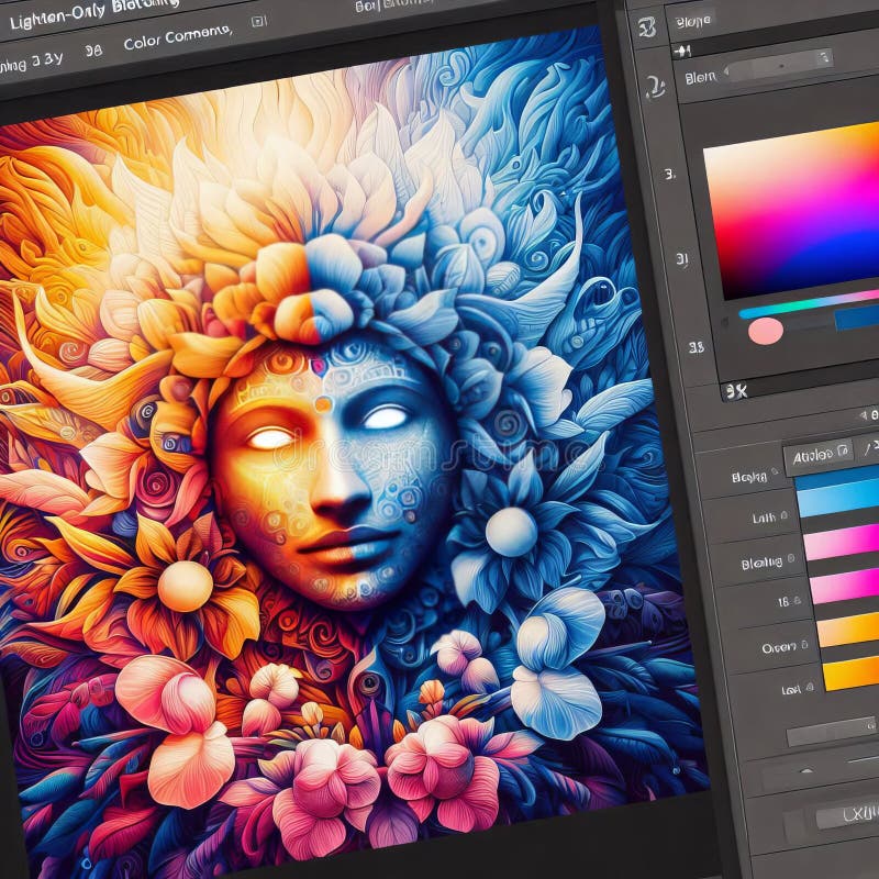 130 34 Lighten only Blending a Blending Stock Image - Image of color ...