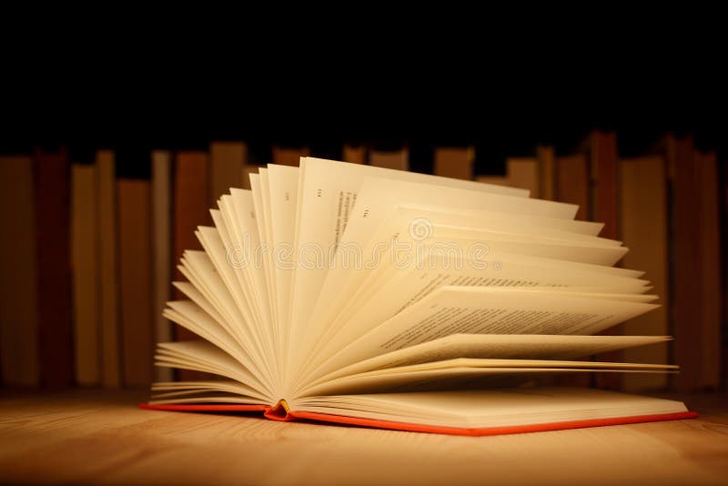 Stack of Other Books on the Black Background Stock Image - Image of ...
