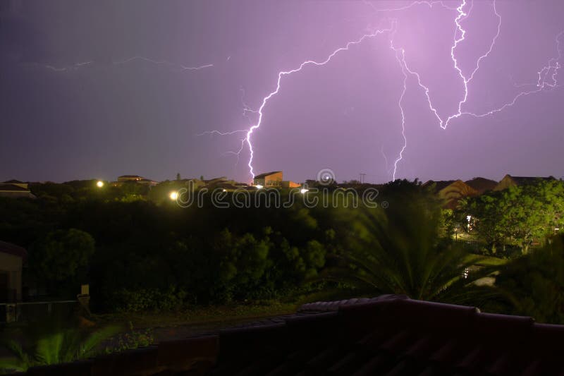 Lightening stock photo. Image of thunder, house, ground - 90487292