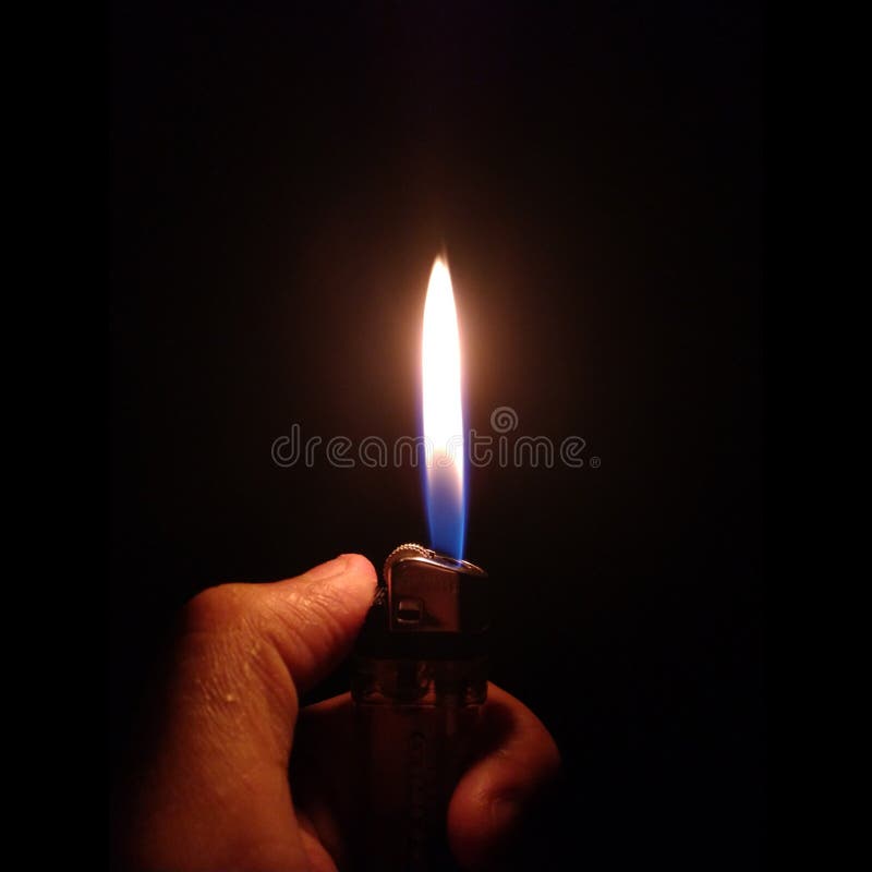 Lighter, Fire, Dark, Night stock image. Image of hand - 144428579