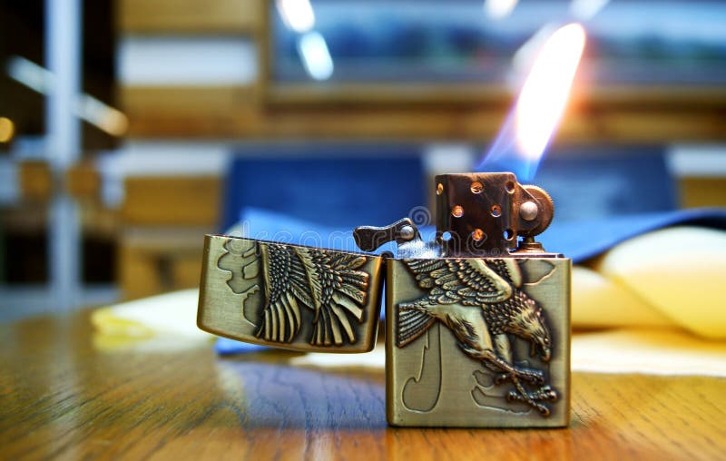 Lighter with Flame stock image. Image of close, flare - 30789305