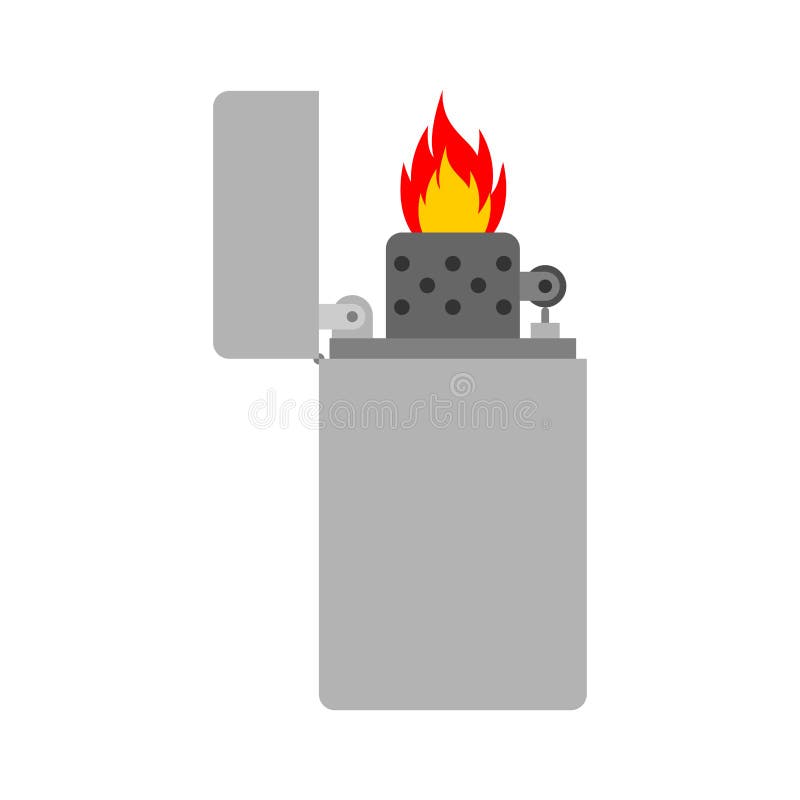 Lighter Gasoline Pixel Art. Cigarette Lighter 8 Bit Vector Illus Stock ...