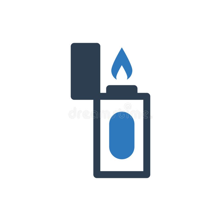 Lighter Icon - Burn Fire Icon Stock Vector - Illustration of fuel, burn ...