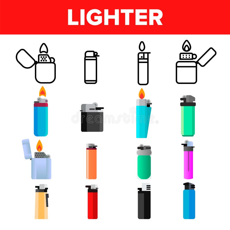 Tool Lighter Fire Game Pixel Art Vector Illustration Stock Vector ...
