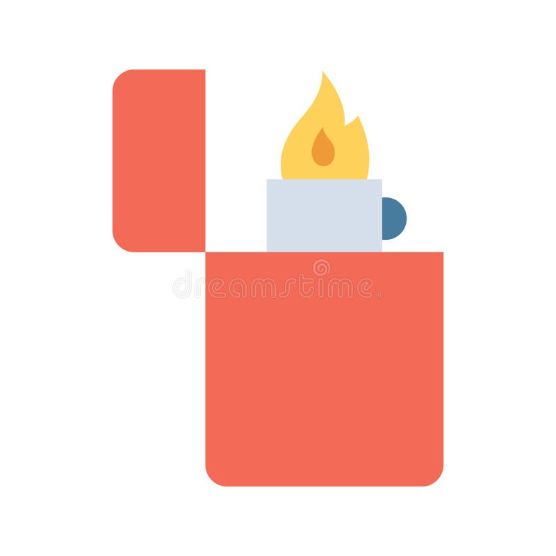 Lighter Icon Vector Image Stock Vector Illustration Of Flame 279615613