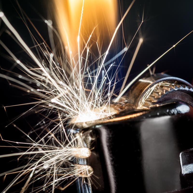 Lighter Igniting Sparks stock image. Image of black - 144995999