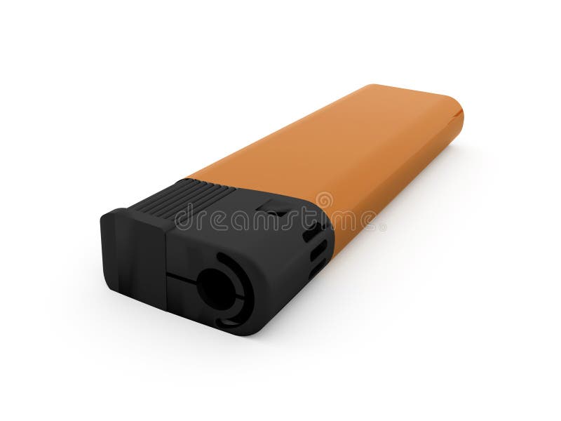 Lighter Isolated on White Background Stock Illustration - Illustration ...
