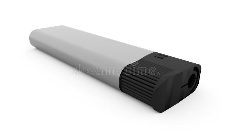 Lighter Isolated on White Background Stock Illustration - Illustration ...
