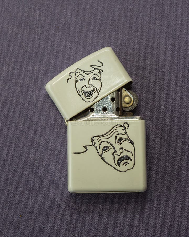 Lighter with Mask Design stock image. Image of cigarette - 63009453