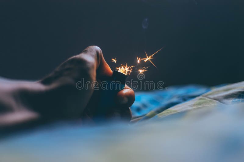 Lighter stock photo. Image of people, hand, fire, human - 138797062
