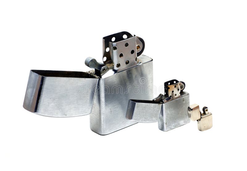 Lighters with cap opened stock photo. Image of isolated - 60301838