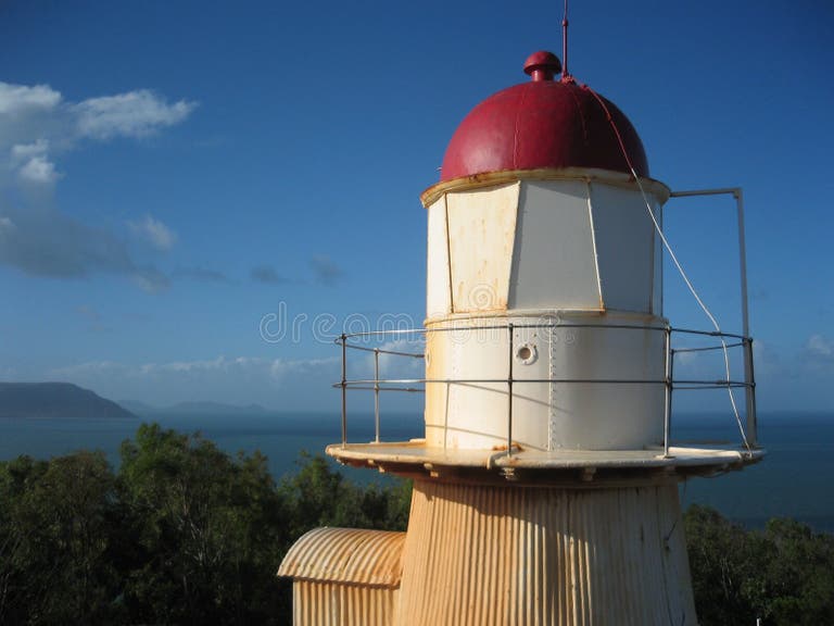 Lighthouse stock image. Image of cooktown, reef, bush - 1013675