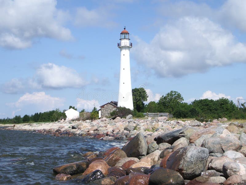 Lighthouse after dark stock illustration. Illustration of midnight - 297028