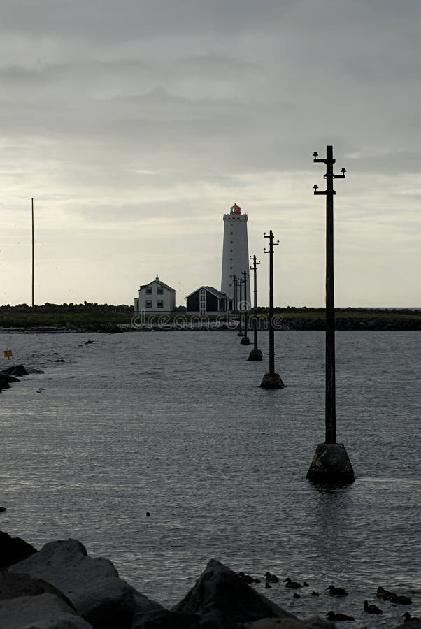 Lighthouse stock photo. Image of aerial, beacon, pole - 1390982
