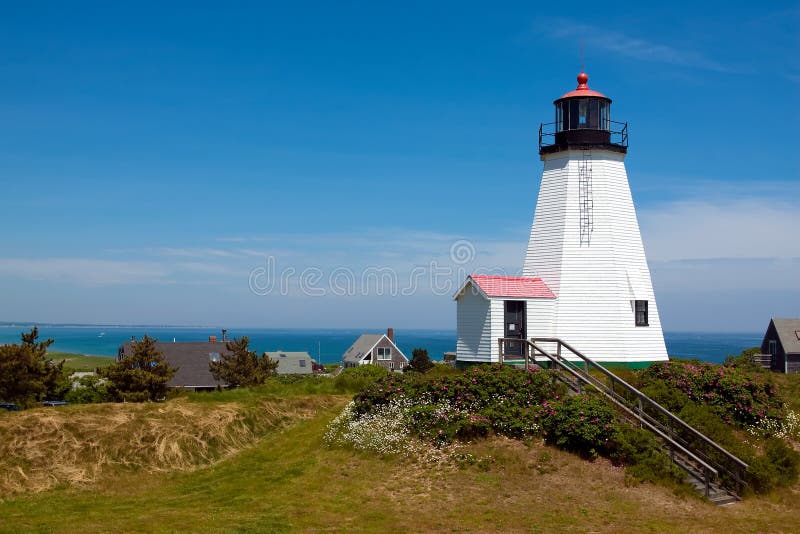 Gurnet Lighthouse, Plymouth, MA, USA Stock Image - Image of monument ...
