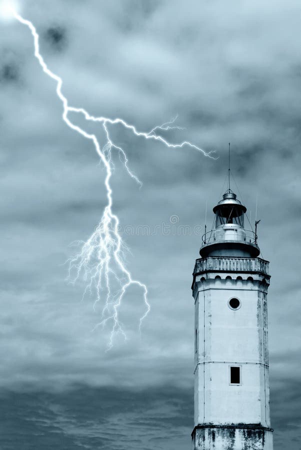 Lighthouse stock photo. Image of danger, spring, fall - 15371500