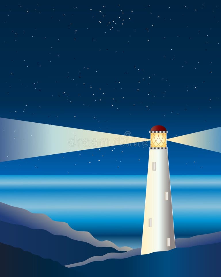 Lighthouse Beams Stock Illustrations – 982 Lighthouse Beams Stock ...