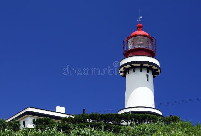 Historic Structure Outdoor Railing Lighthouse Tower Nautical Bea Stock ...