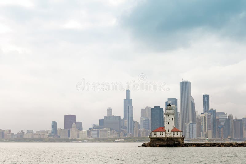 Lighthouse stock image. Image of chicago, exterior, skyline - 25474993