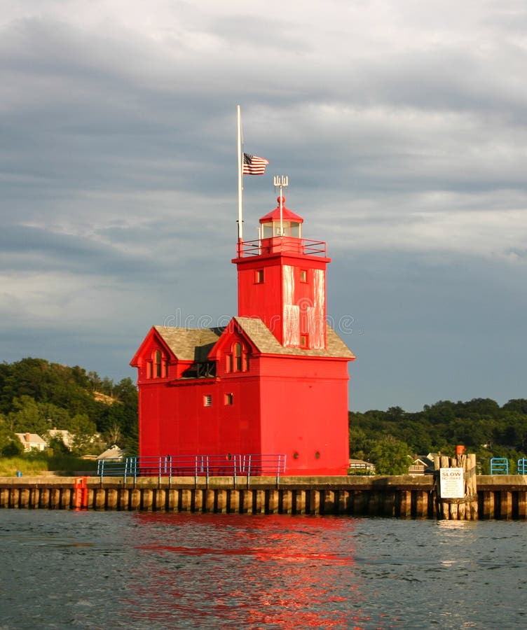 Big Red Lighthouse Michigan Stock Photos - Download 148 Royalty Free Photos
