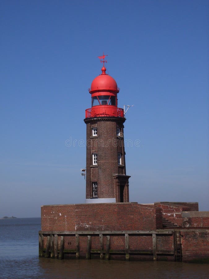 Old Brick Lighthouse stock image. Image of colourful - 17547911