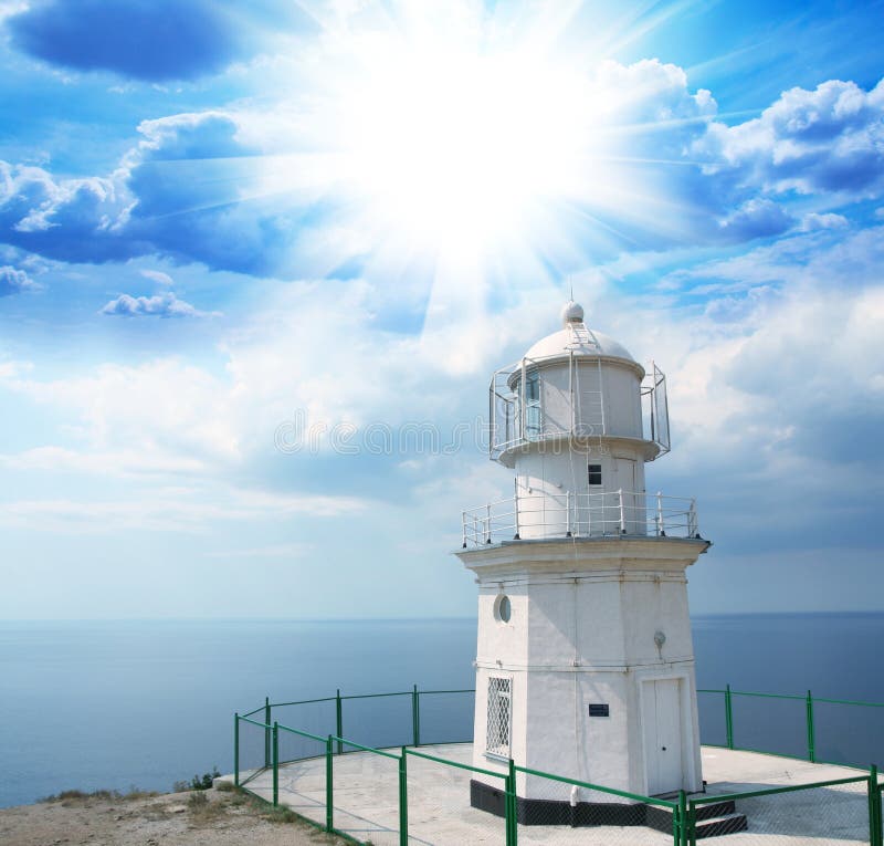 Lighthouse stock photo. Image of precipice, building - 54178538