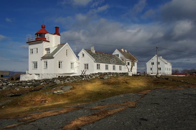 Langesund Lighthouse, Norway Stock Image - Image of beautiful, lake ...