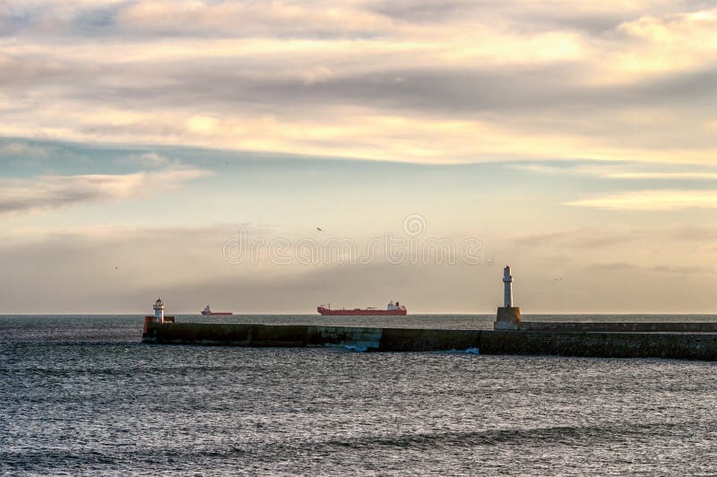 Lighthouse in Aberdeen- Scotland Stock Photo - Image of beautiful ...