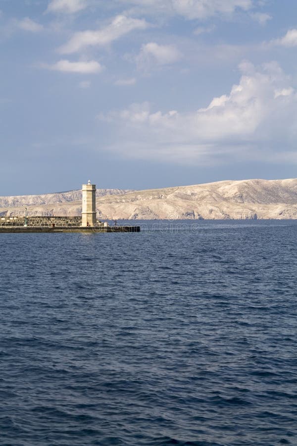 Lighthouse on Adriatic Sea in Croatia Stock Photo - Image of tourism ...