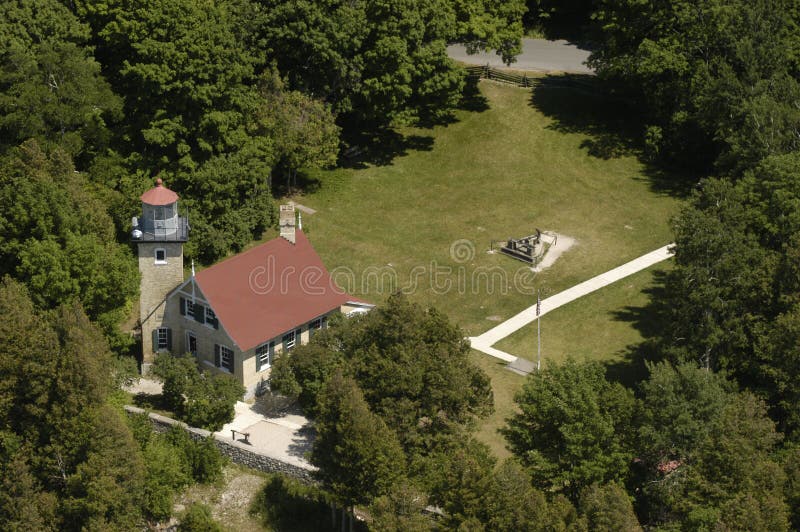 Lighthouse Aerial View stock photo. Image of lighthouse - 12197536
