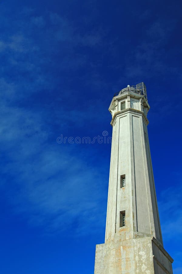 Lighthouse of Alcatraz Island Stock Image - Image of house, reservoir ...