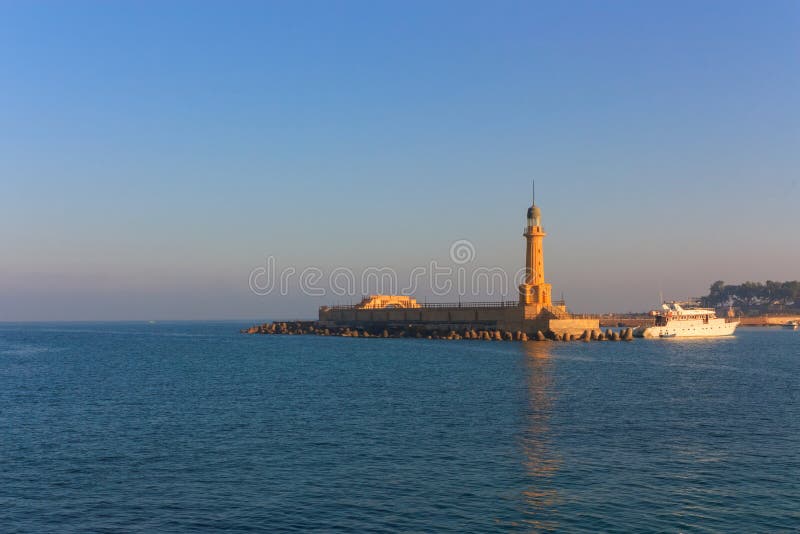 Lighthouse of Alexandria stock image. Image of beautiful - 51980735