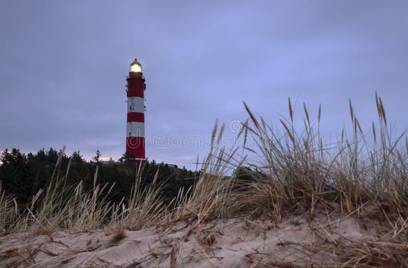 Lighthouse, Amrum, Germany stock photo. Image of twilight - 208341734