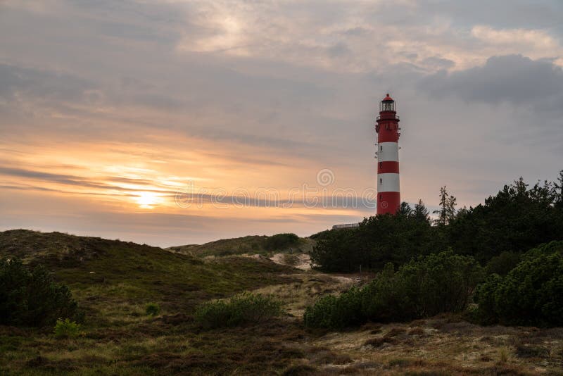 Lighthouse, Amrum, Germany stock photo. Image of scenic - 208987924