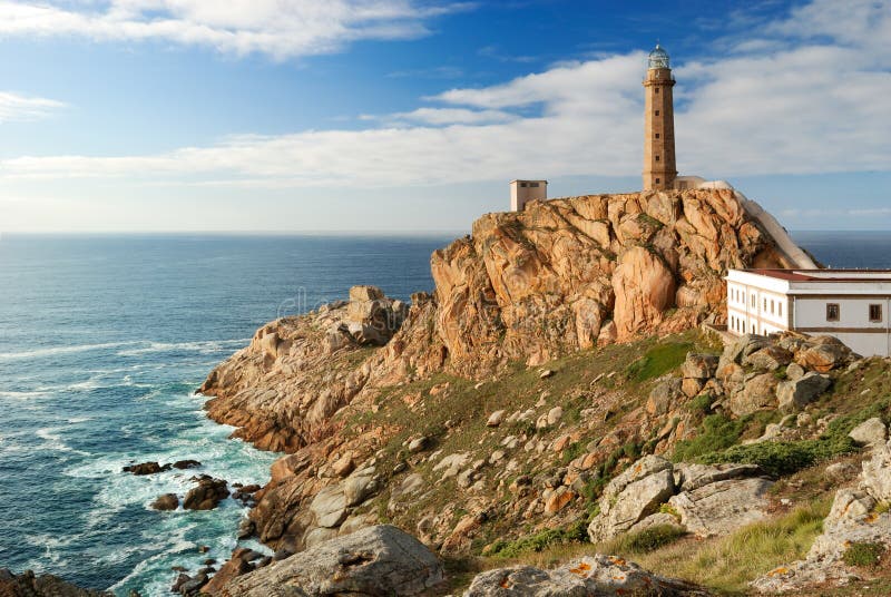 Lighthouse on the Atlantic Ocean Stock Image - Image of head, location ...