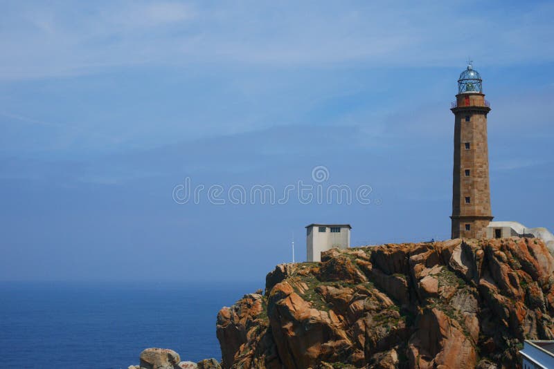 Lighthouse at the Atlantic Ocean Stock Photo - Image of water ...