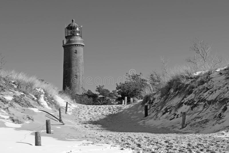 Lighthouse at the Baltic Sea Stock Image - Image of white, area: 37701261