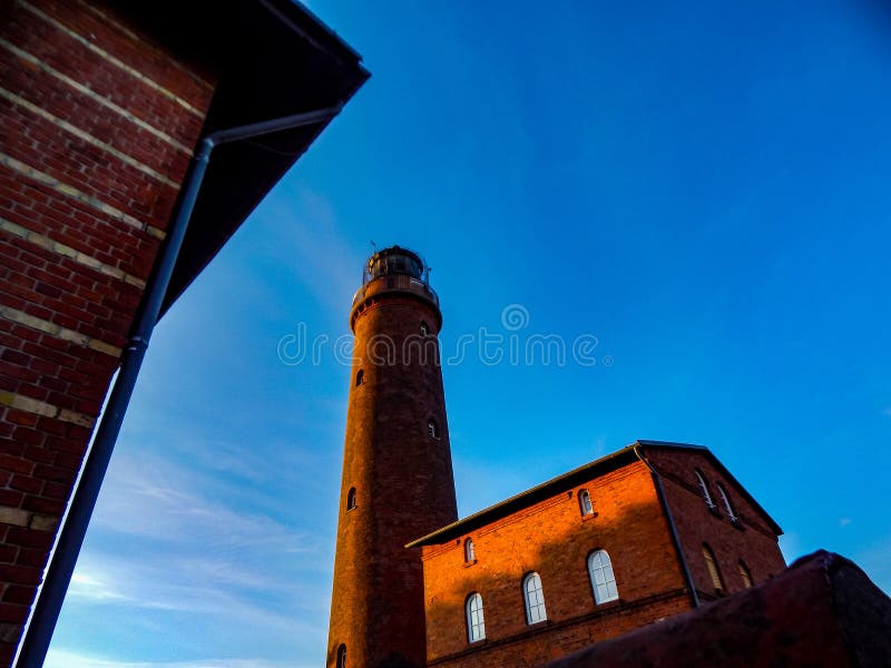 Lighthouse on the Baltic Sea Coast Stock Image - Image of landmark ...