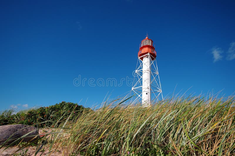 Lighthouse by the Baltic Sea in Latvia Stock Photo - Image of lightbulb ...