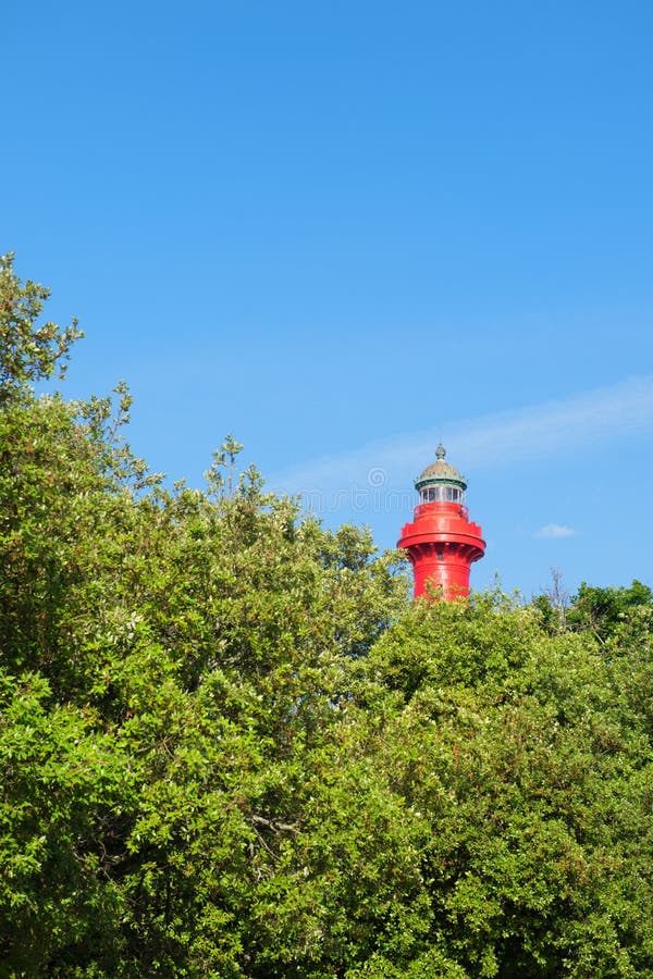 Lighthouse at the beach stock image. Image of tower, lighthouse - 97922801