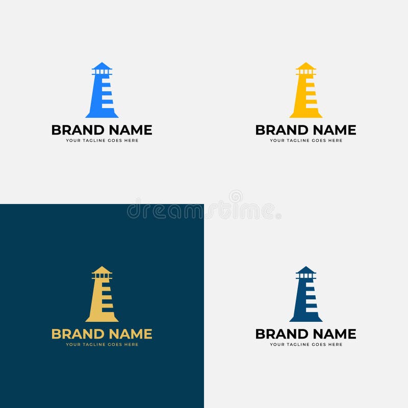Lighthouse, Beacon Logo Design Template Vector Illustration. Modern ...