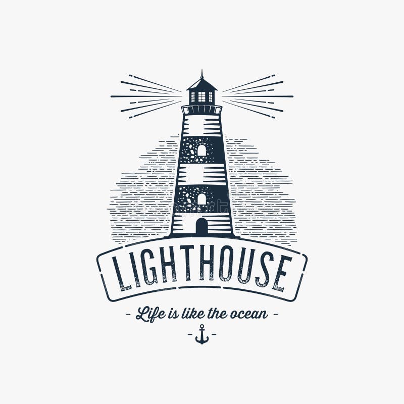 Lighthouse logo stock vector. Illustration of slogan - 21602091