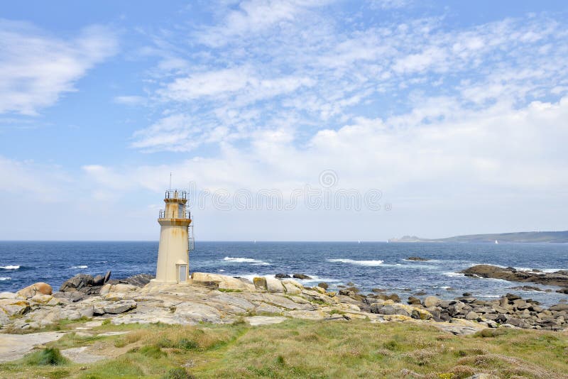 Lighthouse with blue ocean stock photo. Image of lighthouse - 26243876