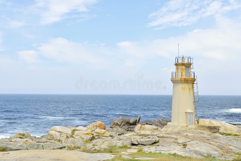 Lighthouse with blue ocean stock image. Image of landscape - 26243891