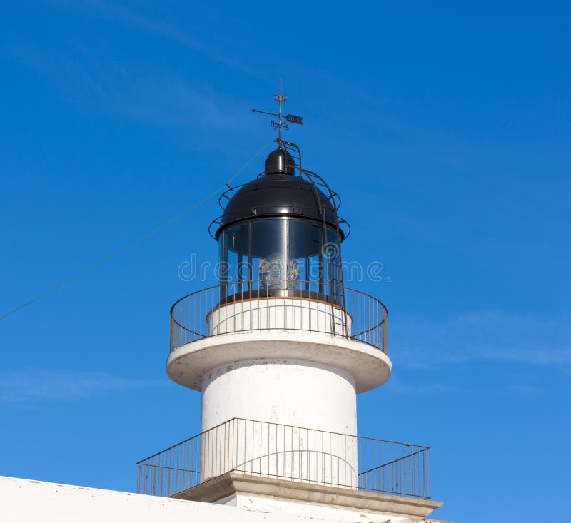 The Lighthouse on Blue Sky Background. Stock Photo - Image of historic ...