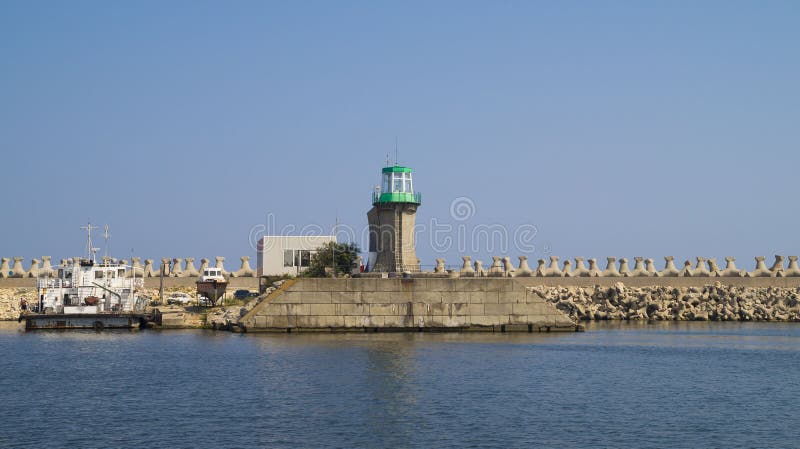 The Old Lighthouse from the Constanta, Romania Stock Photo - Image of ...