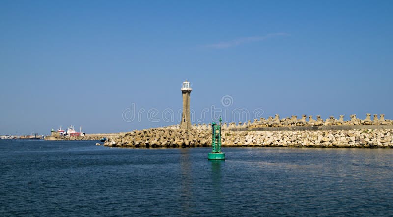 The Old Lighthouse from the Constanta, Romania Stock Photo - Image of ...