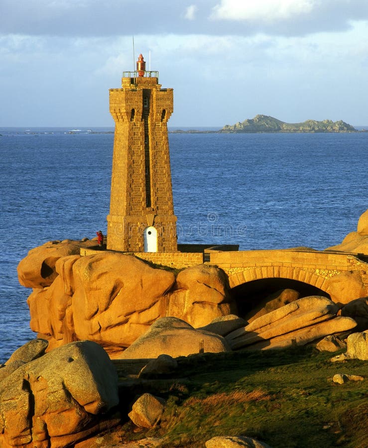 Lighthouse in Brittany stock image. Image of lighthouses - 12965709
